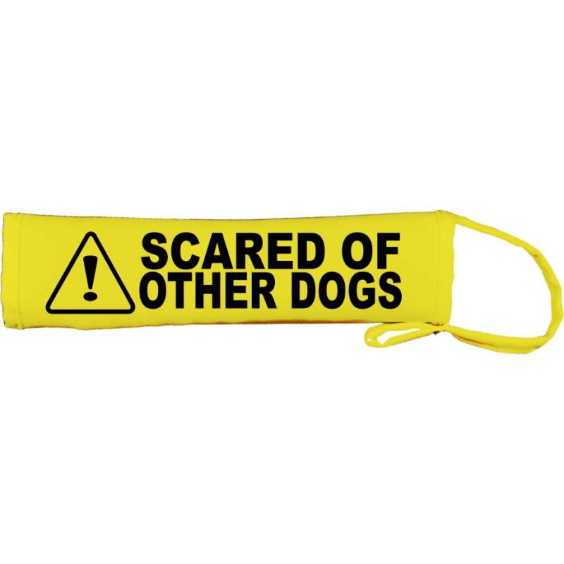Scared of Other Dogs - Fluorescent Neon Yellow Dog Lead Slip