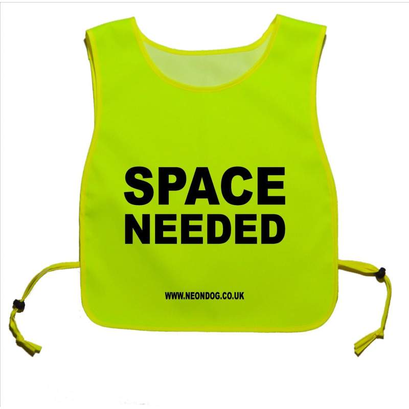 Space Needed - Fluorescent Neon Yellow Tabard - NeonDog.co.uk